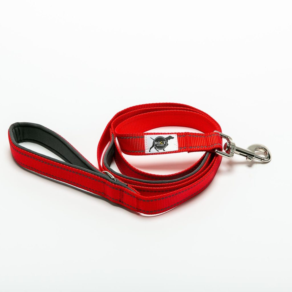 Trailhead Padded Dog Leash w/ Heel Handle - Red - ROCT Outdoor