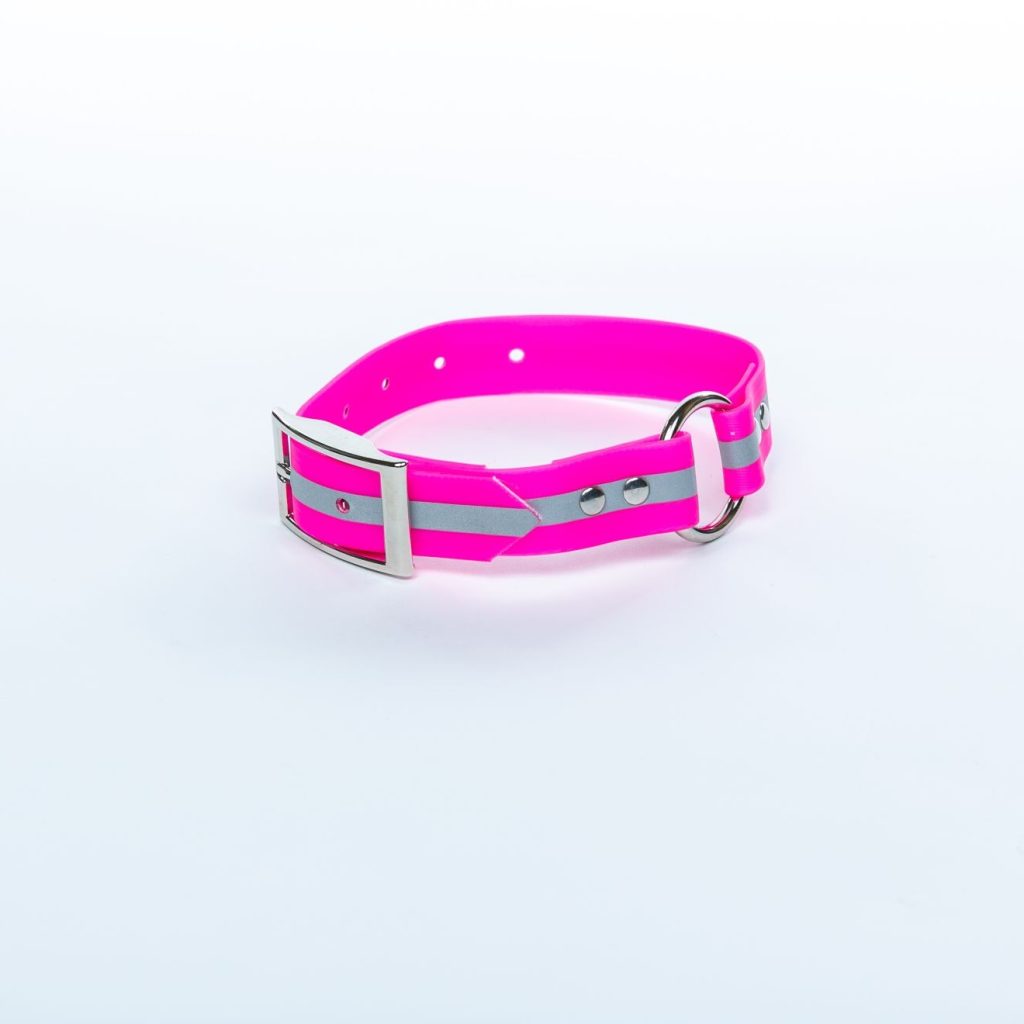 Upland Field Dog Collar Reflective - Pink - ROCT Outdoor